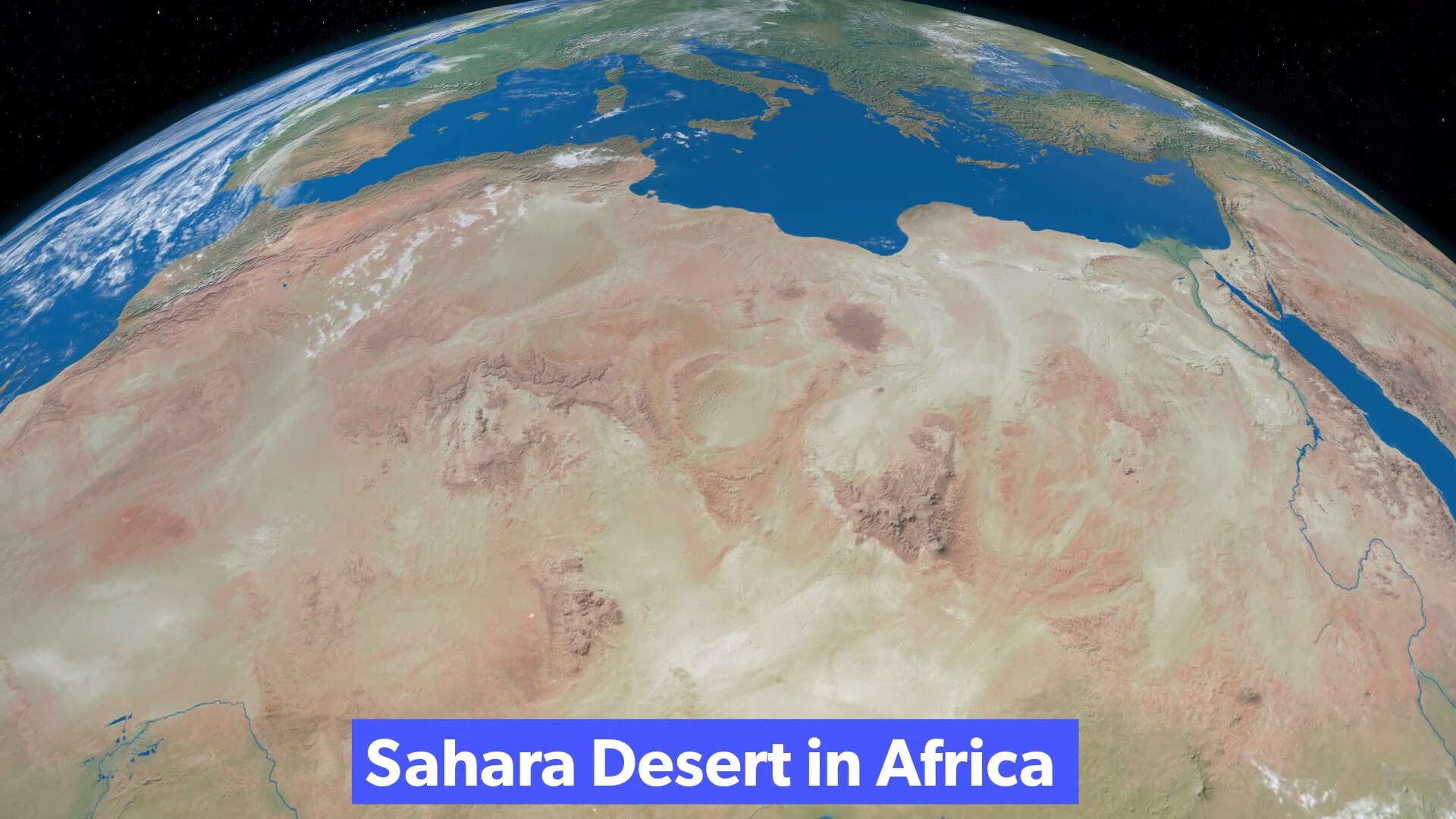 Africa from Space and African Countries Satellite View 1
