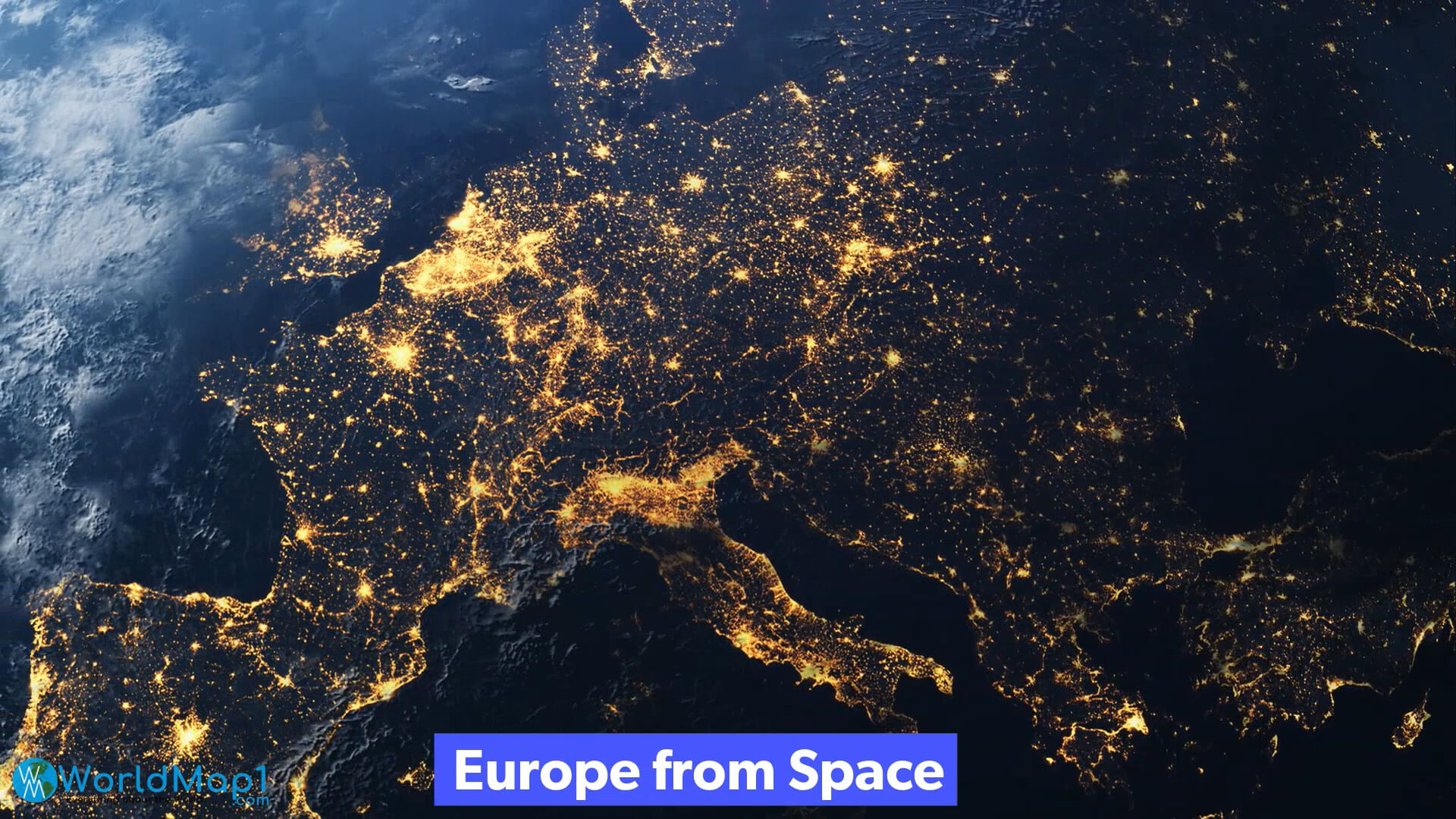 The Earth, Europe and Countries View from Space 4