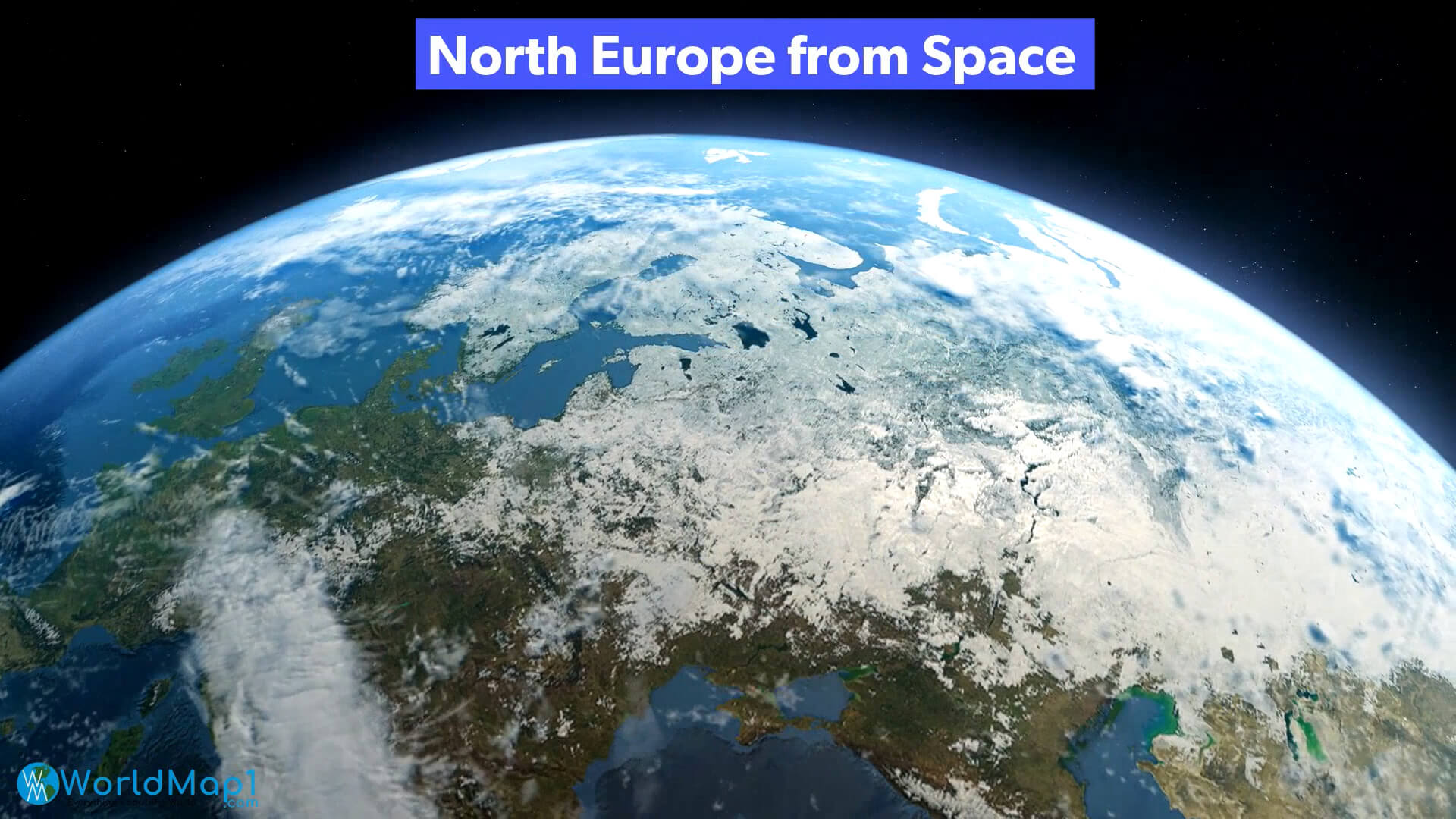 The Earth, Europe and Countries View from Space 2