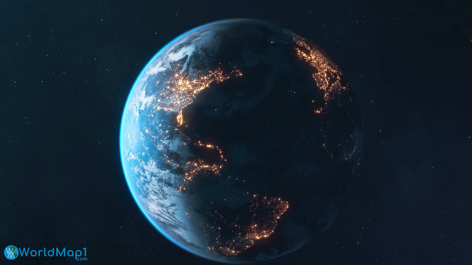 The Earth, Europe and Countries View from Space 1