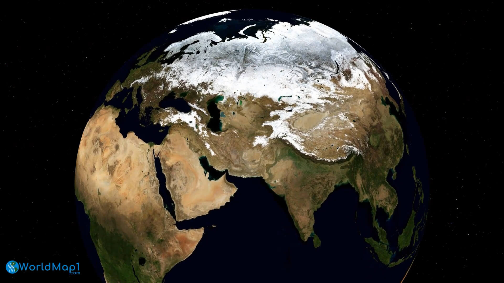 The Earth, North America and Countries View from Space 2