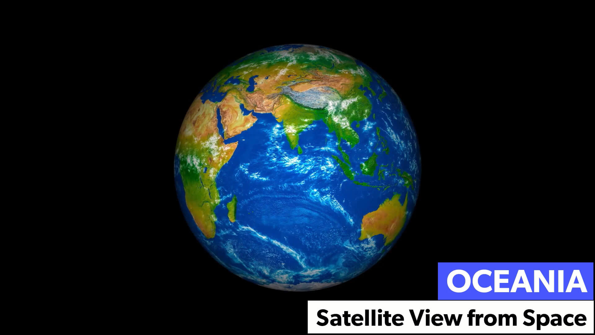 Oceania and Australia Satellite Views from Space 1