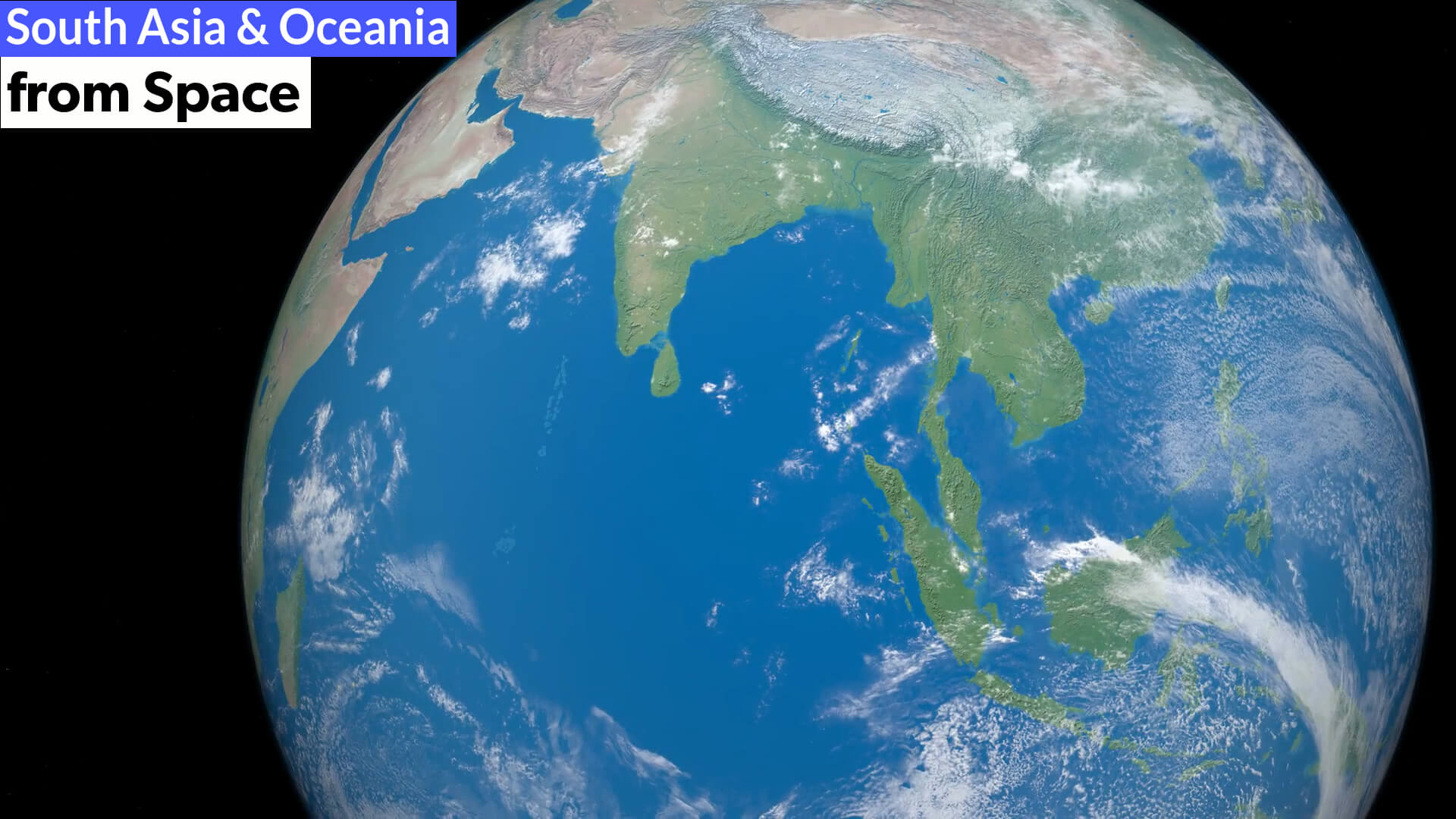 Oceania and Australia Satellite Views from Space 1