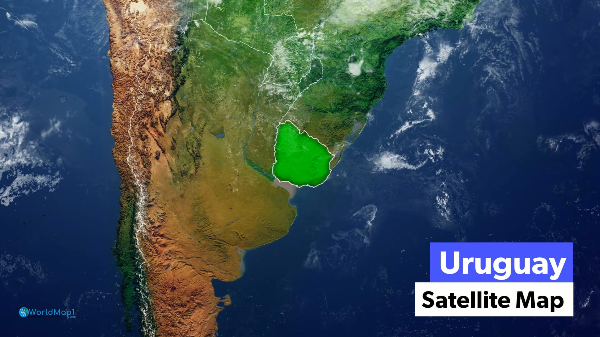 SOUTH AMERICA from Space and Latin American Countries Satell