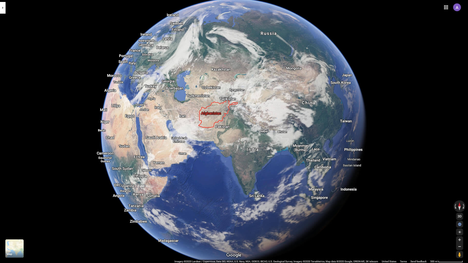 Afghanistan Map