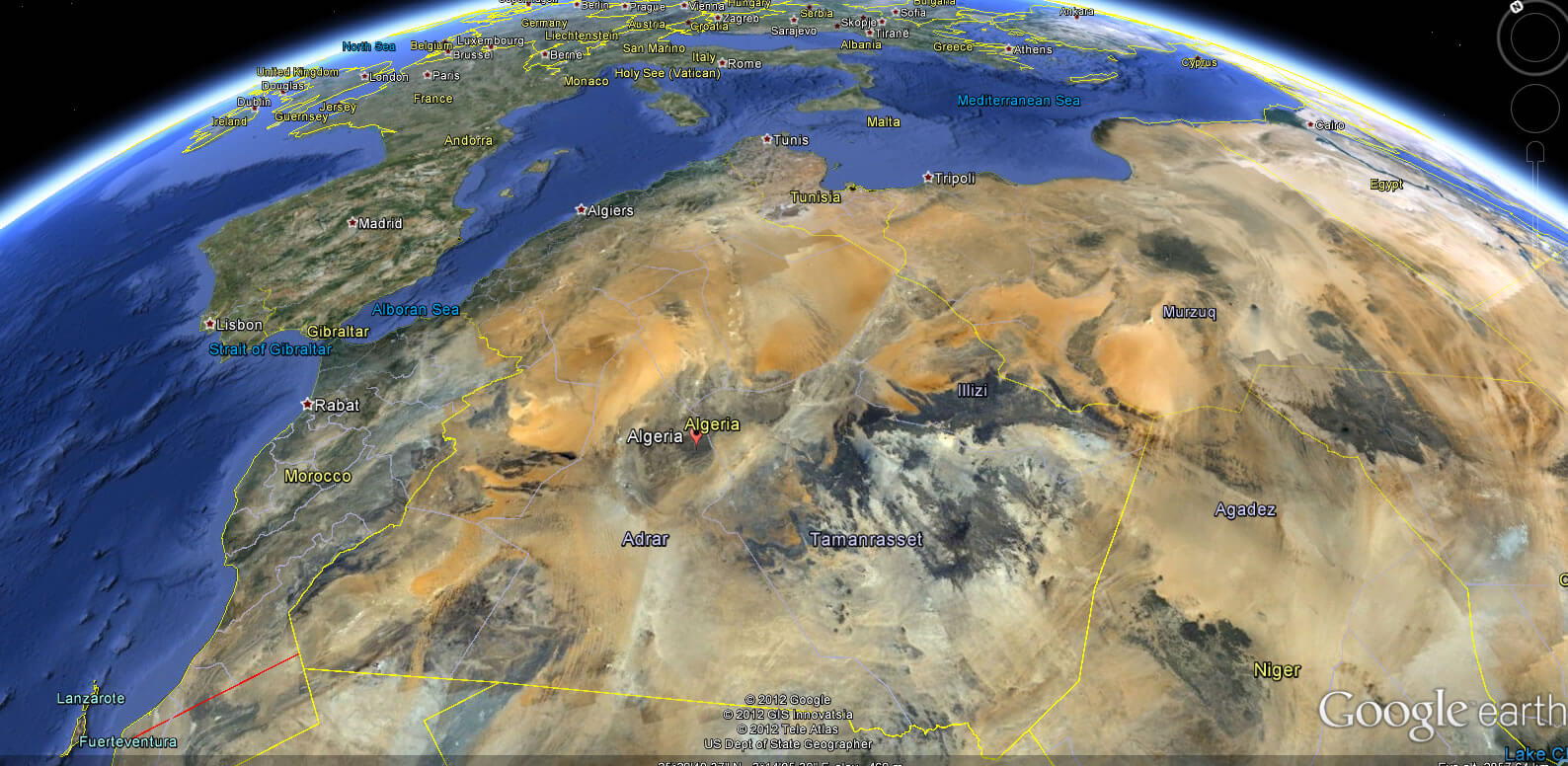 Algeria Google Map