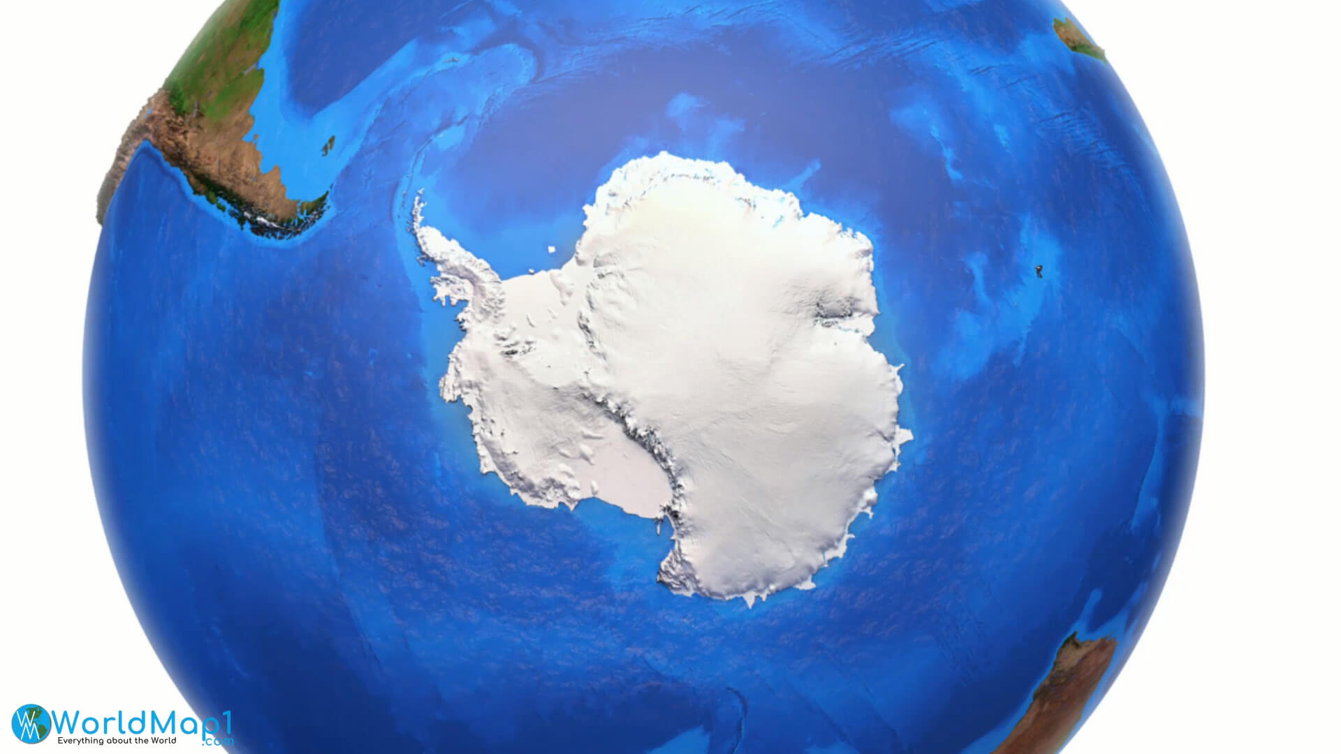 Antarctica and The Poles Maps, Satellite Views from Space 5