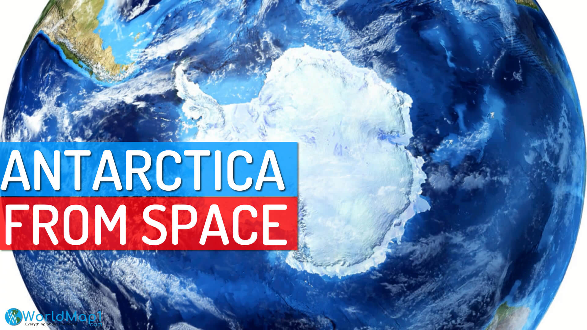 Antarctica and The Poles Maps, Satellite Views from Space 1