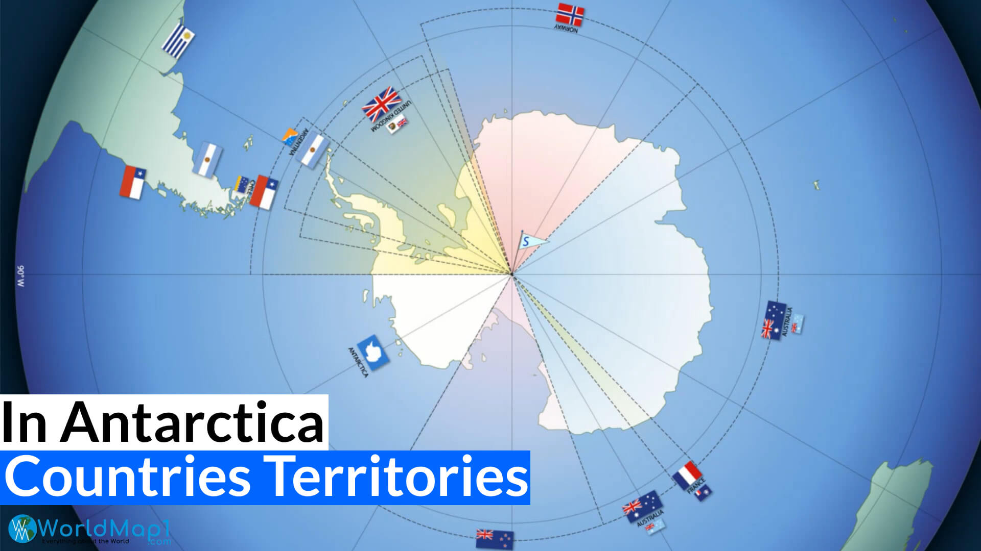 Antarctica and The Poles Maps, Satellite Views from Space 2