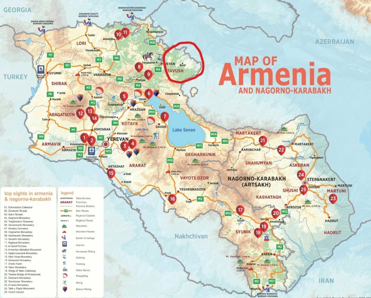 Armenia Map