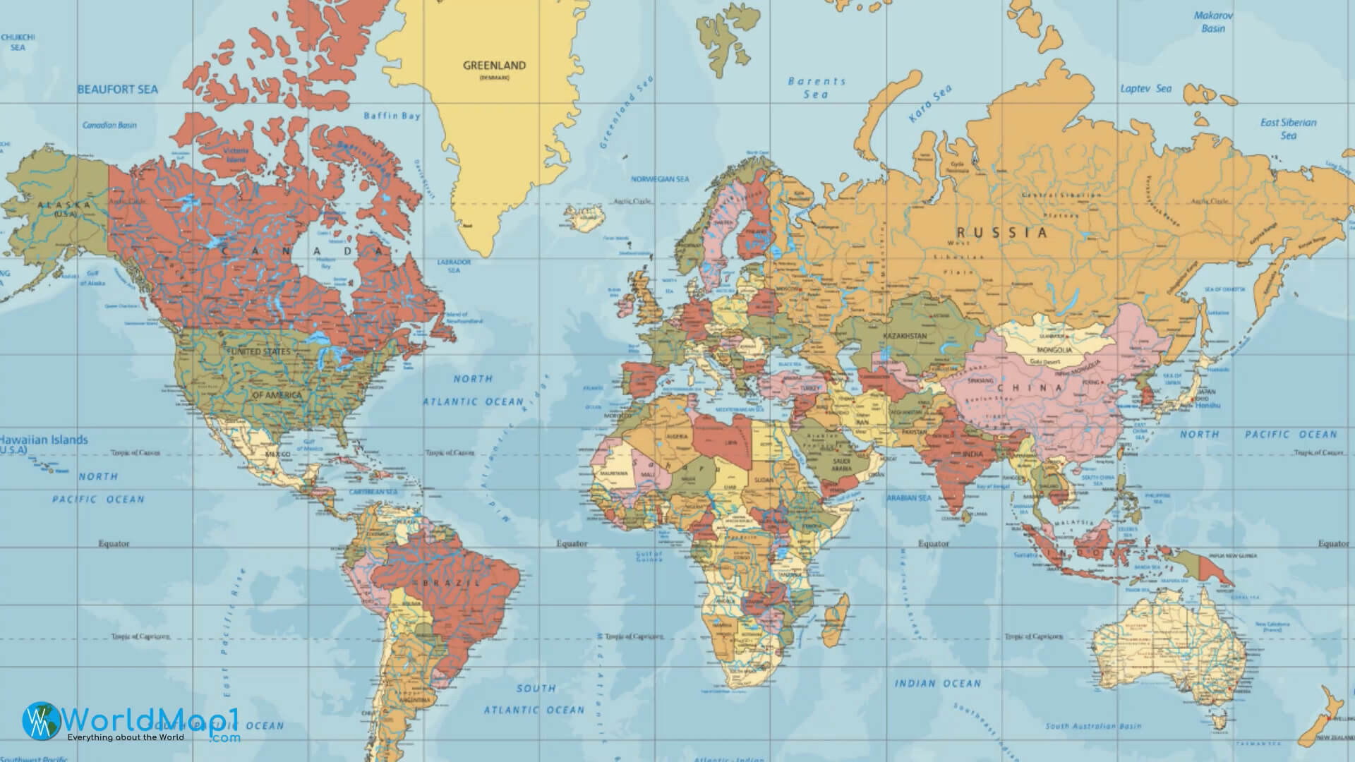 Asian Countries Maps, Satellite Images from Space 1