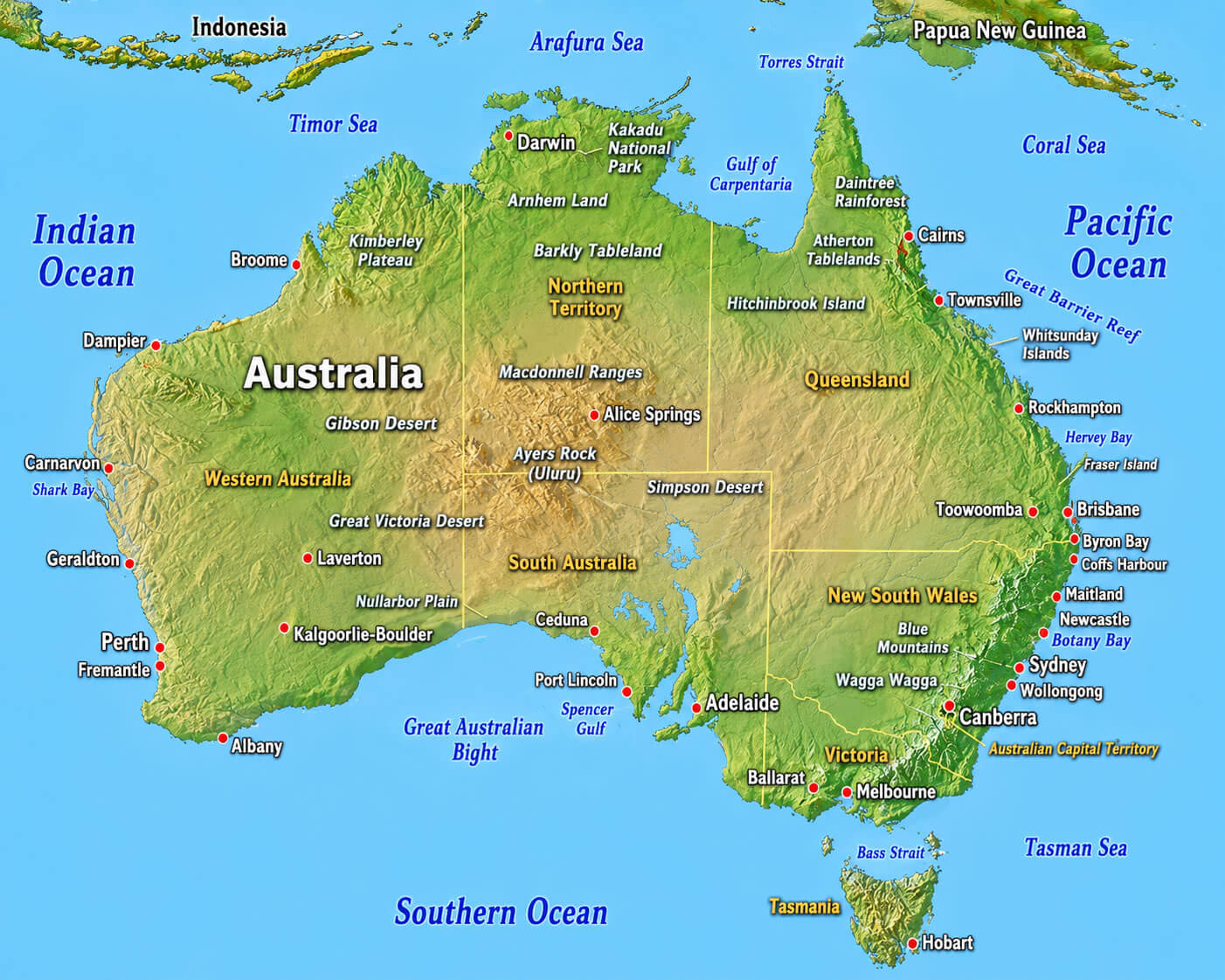 Maps of Australia