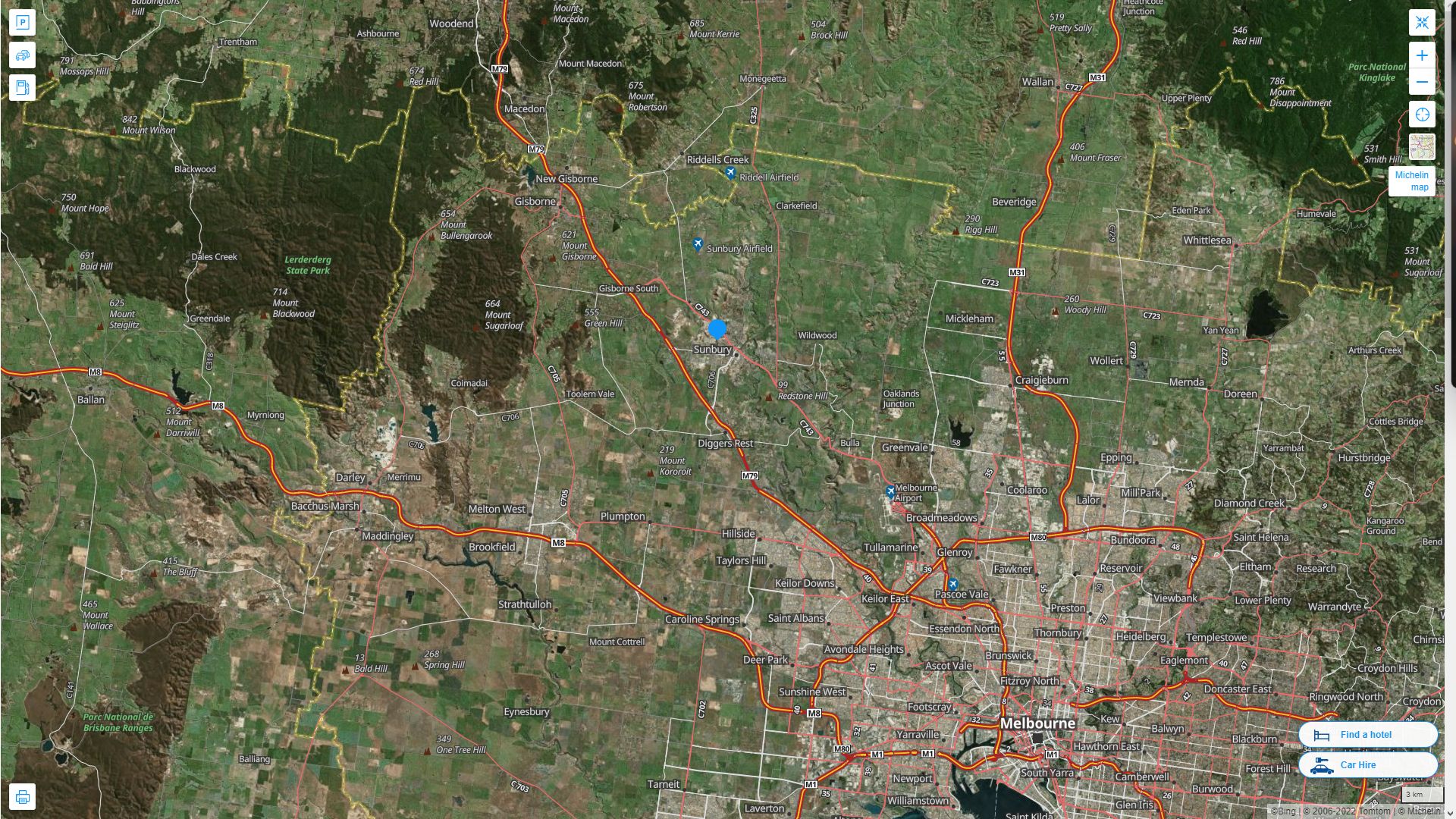 Sunbury Map - Australia