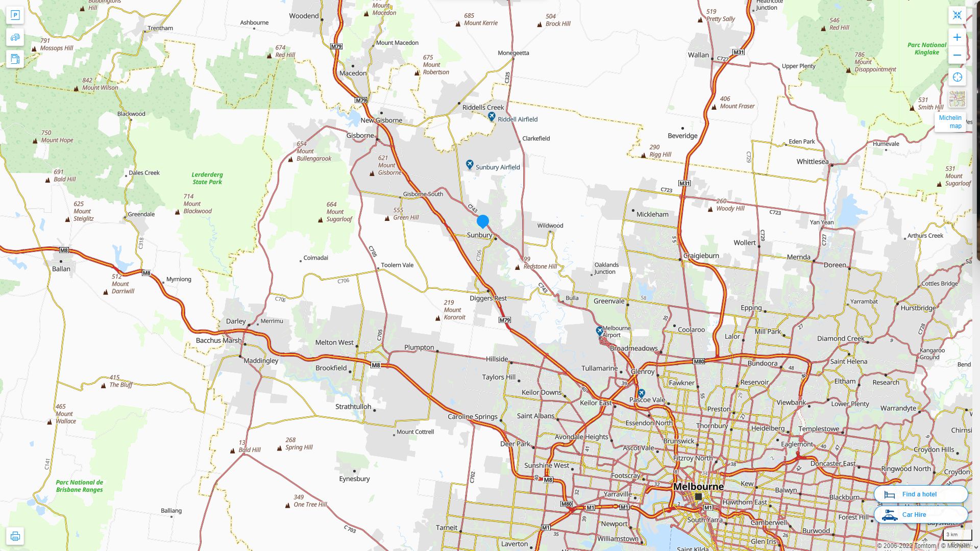 Sunbury Map - Australia