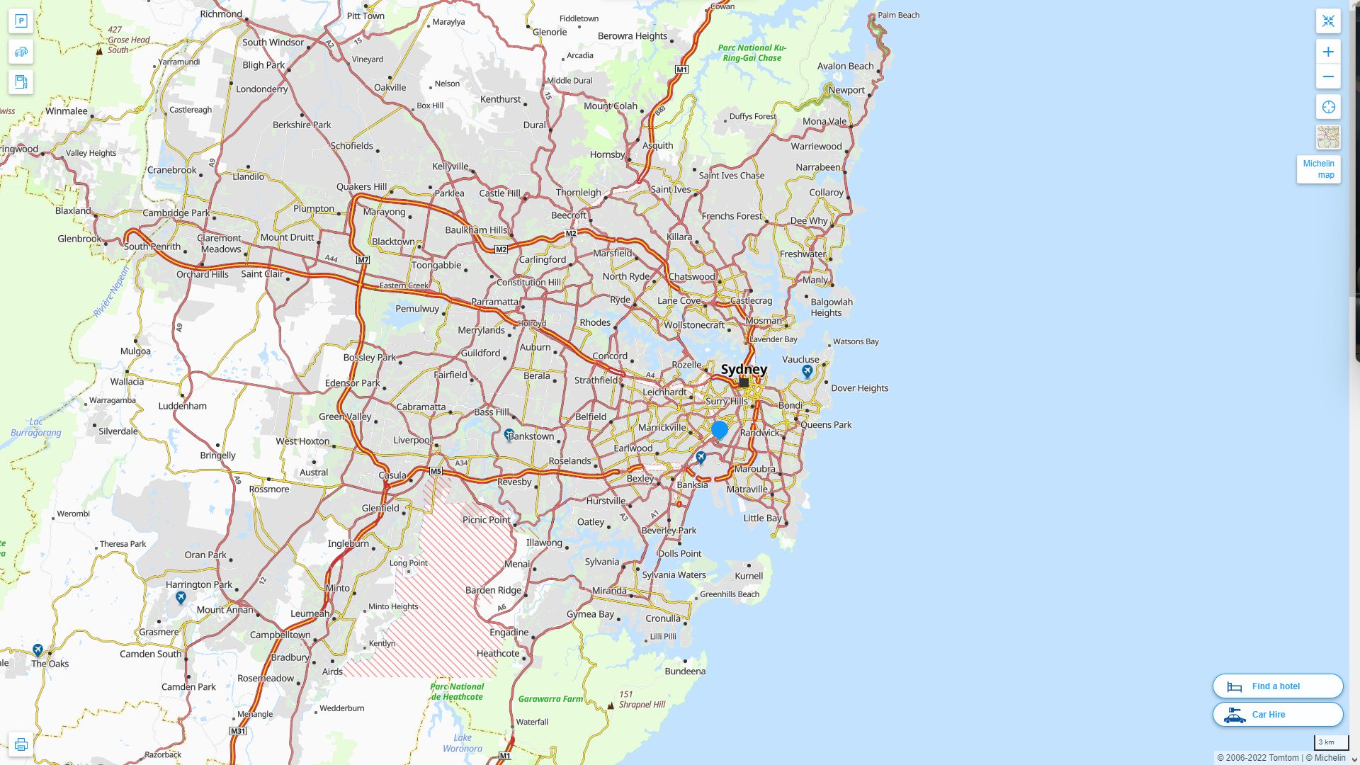 Sydney Map - Australia