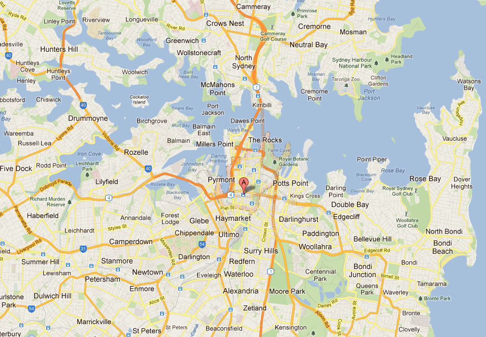 Sydney Map - Australia