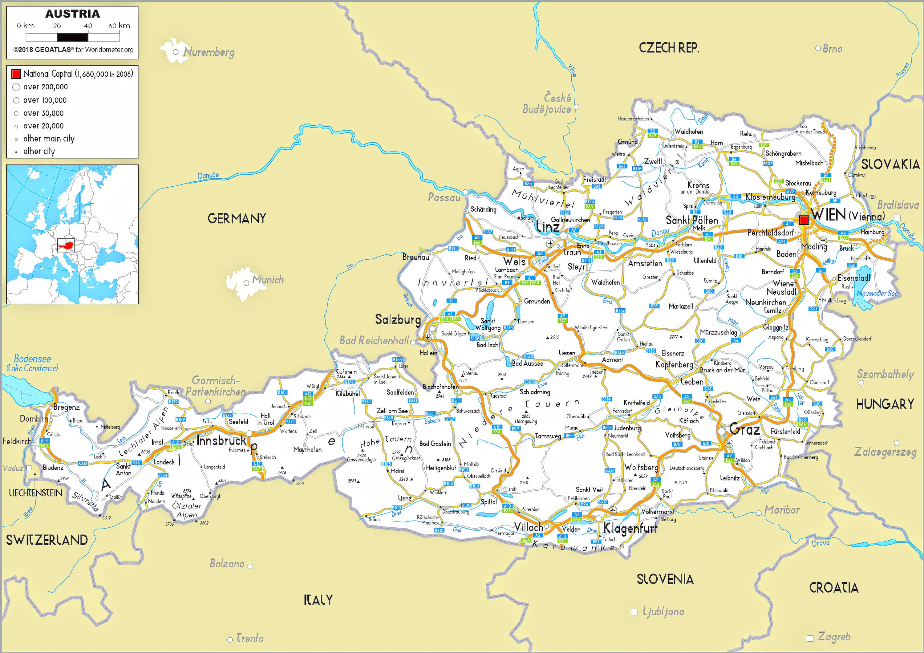 Comprehensive Austria Map Collection