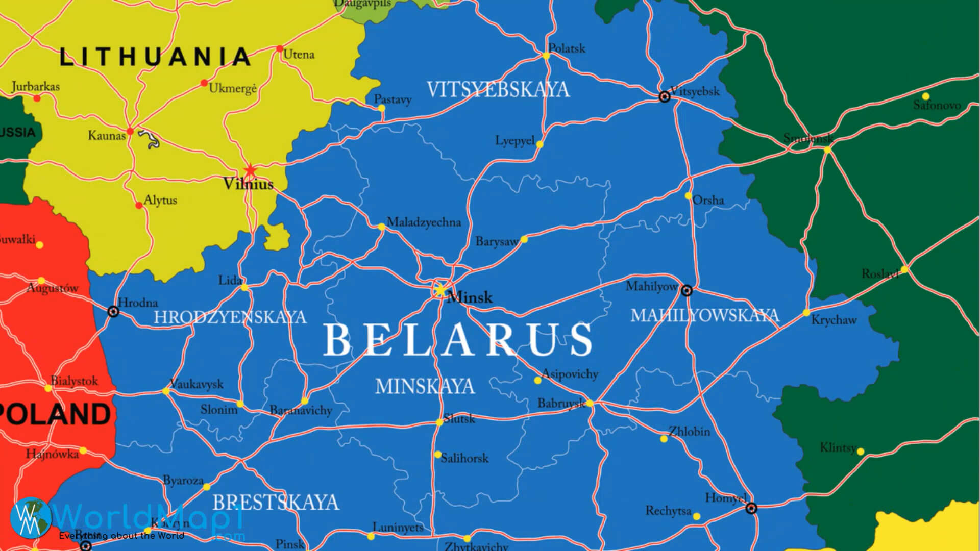 High Detailed Belarus Maps