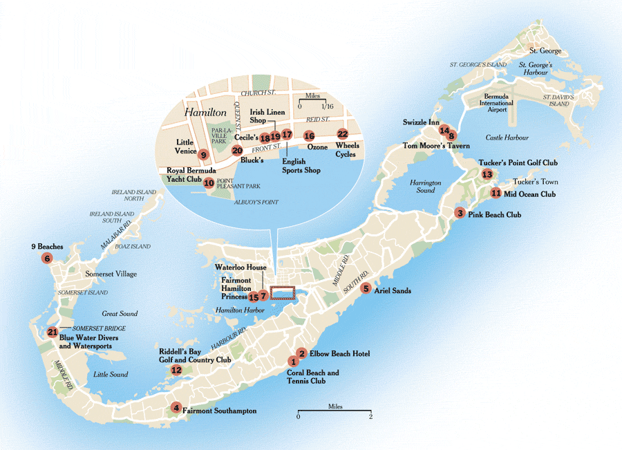 Map of Bermuda