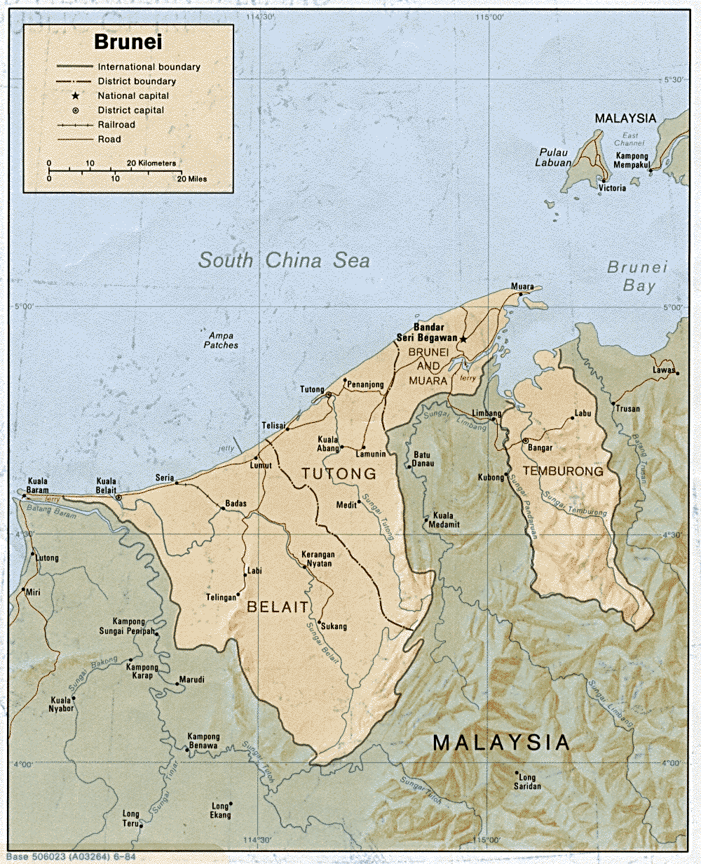 Brunei Map - Brunei
