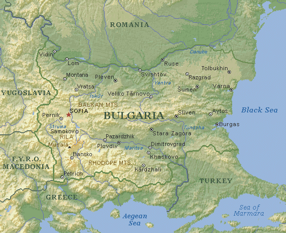 Sofia Map - Bulgaria