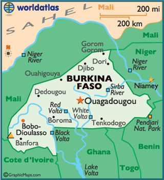 Burkina Faso Map