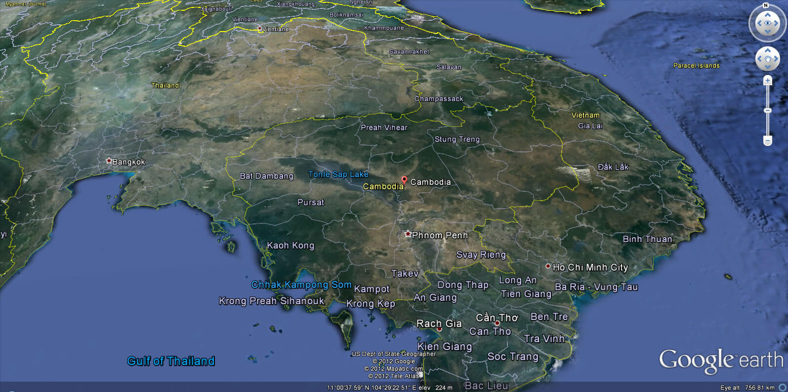 Cambodia Map - Cambodia