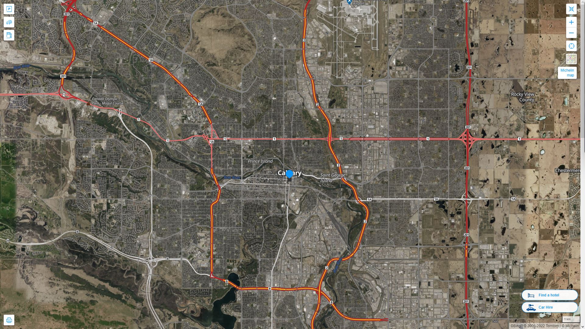 Calgary Map - Canada