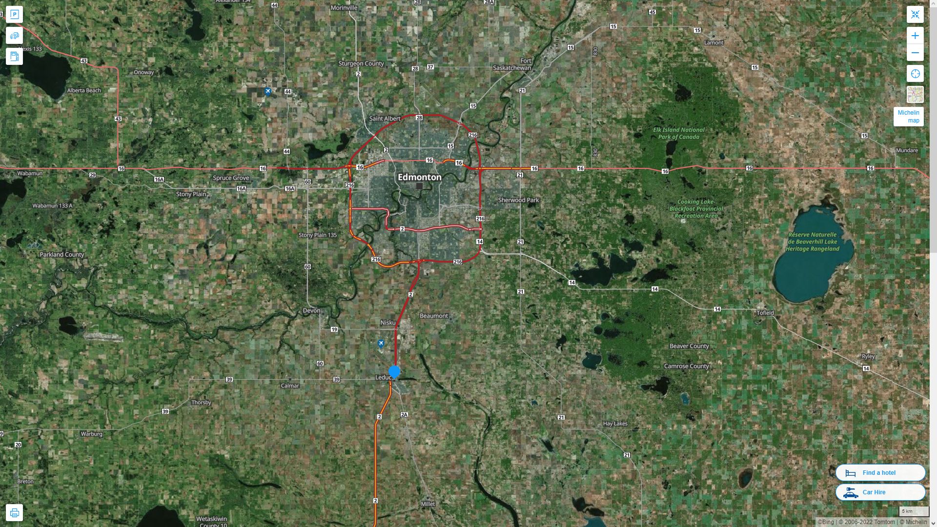 Leduc Map - Canada