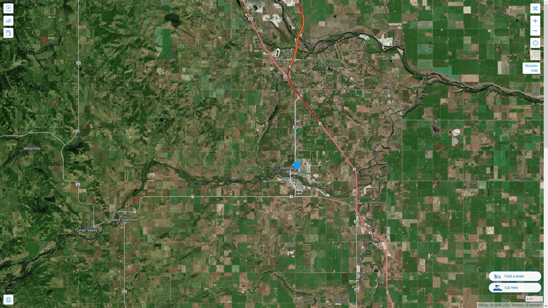 Okotoks Map - Canada