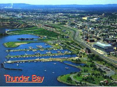 Thunder Bay Map - Canada