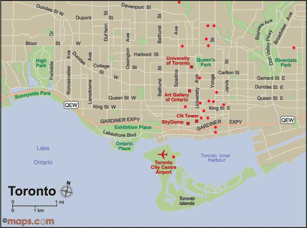 Toronto Map - Canada