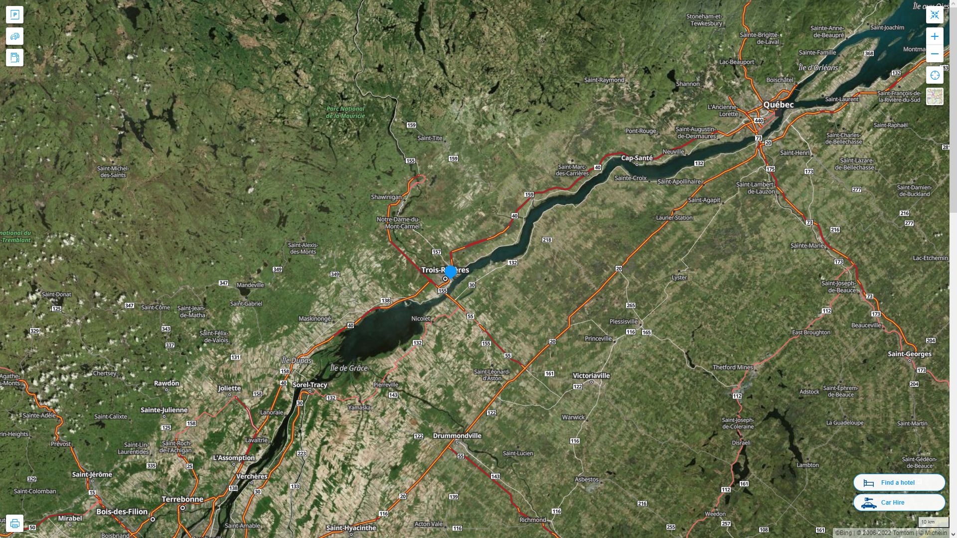 Trois Rivieres Map - Canada