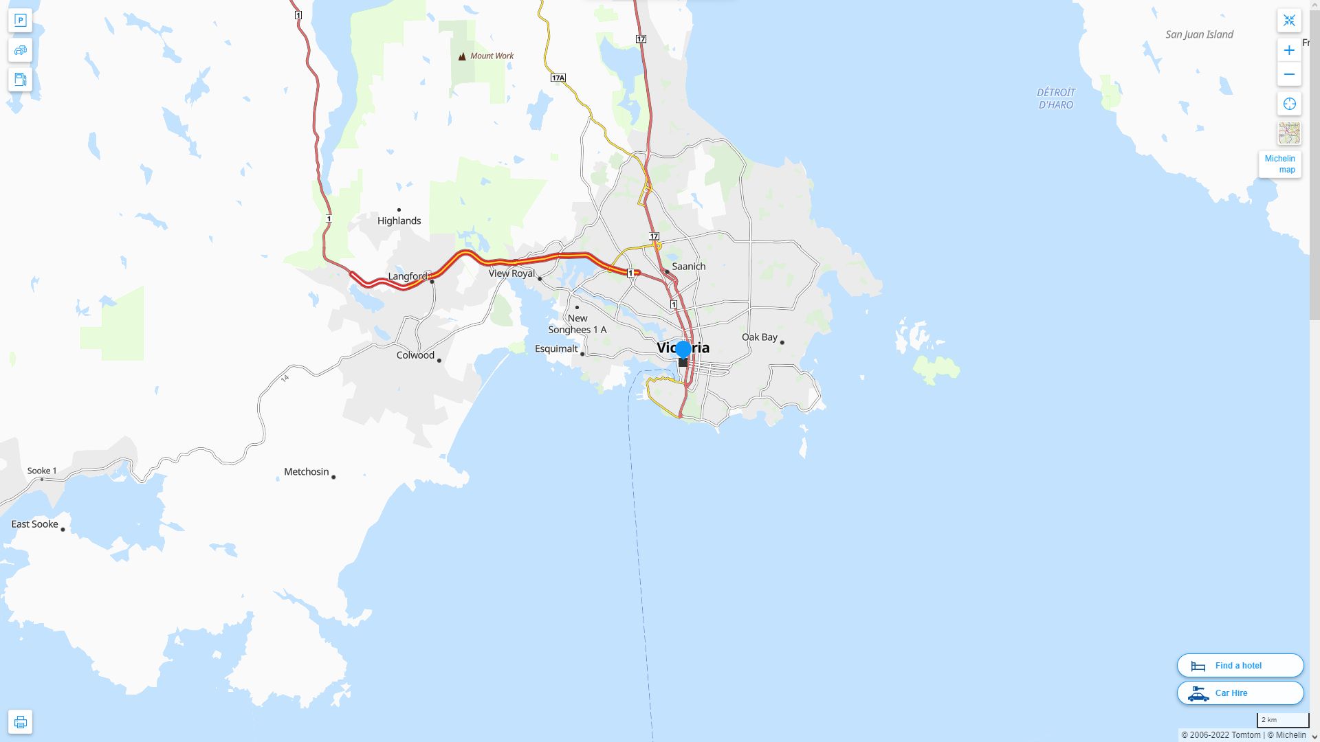 Victoria Map - Canada