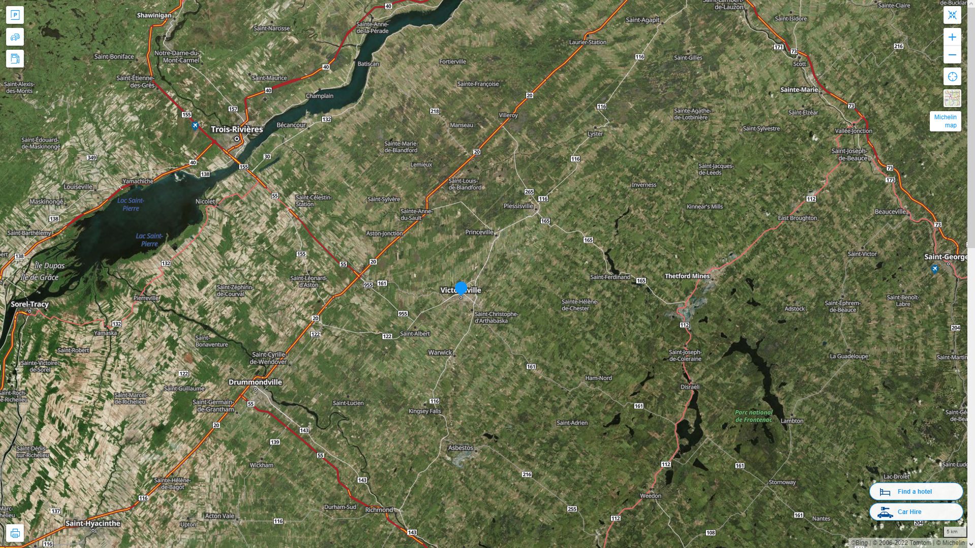 Victoriaville Map - Canada