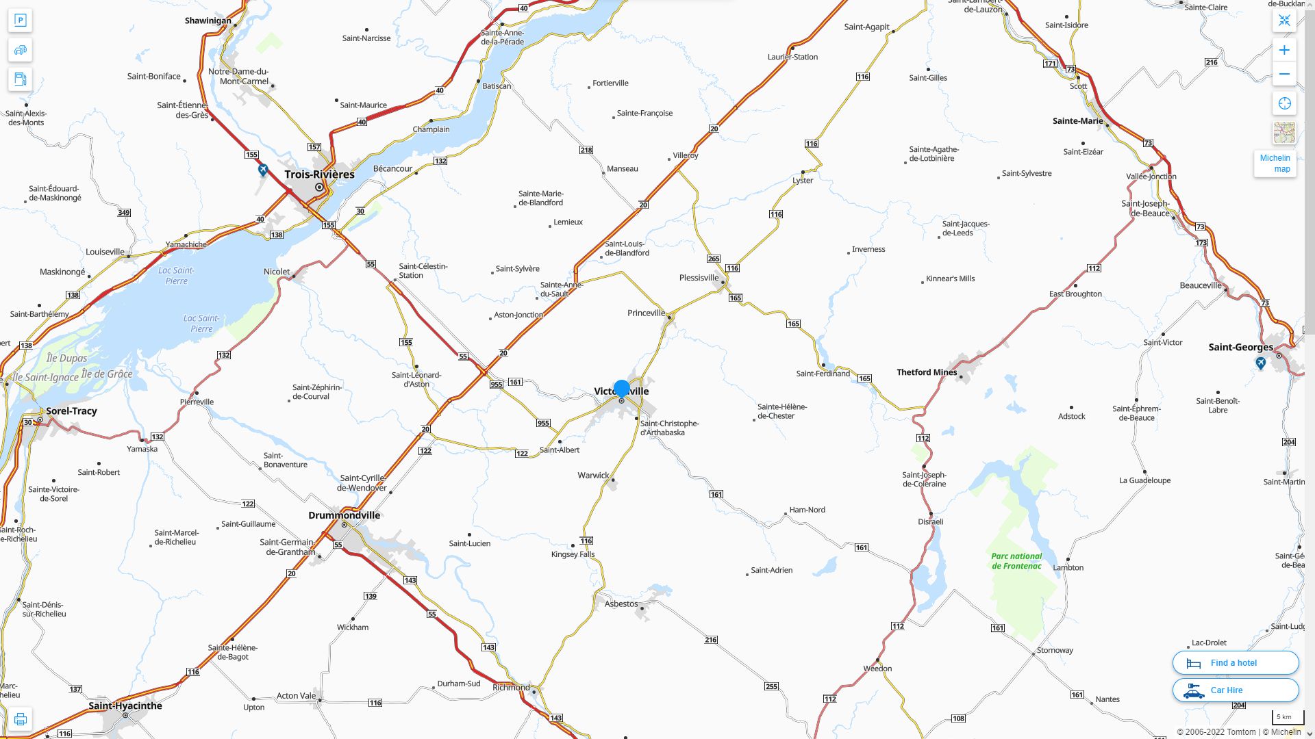 Victoriaville Map - Canada