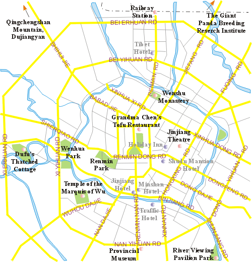 Chengdu Map - China