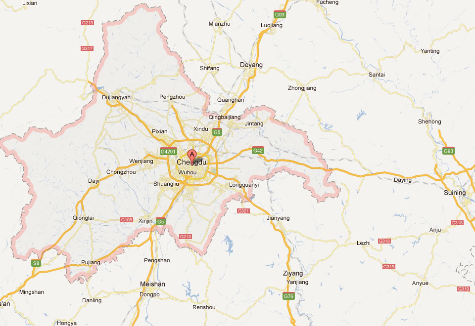 Chengdu Map - China