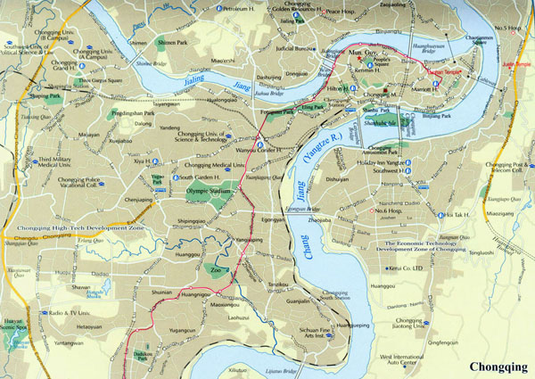Chongqing Map - China