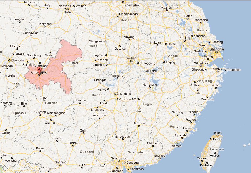 Chongqing Map - China