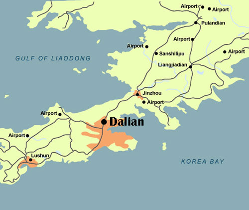 Dalian Map China Dalian Map China