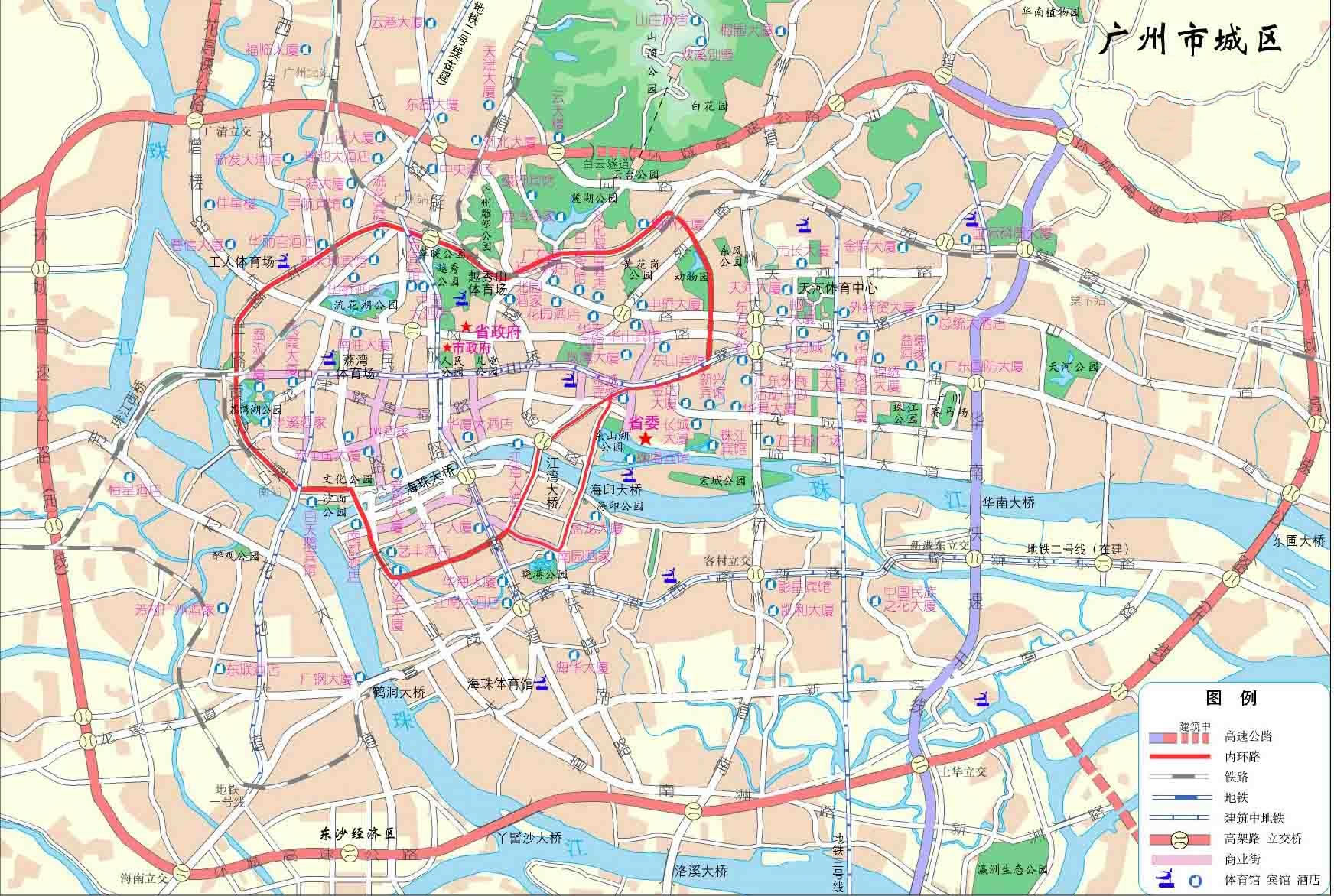 Guangzhou Map - China