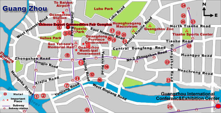 Guangzhou Map - China