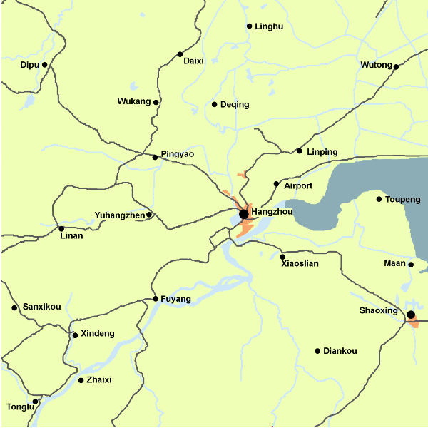 Hangzhou Map