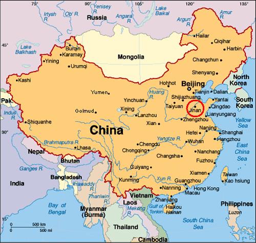 Jinan Map - China