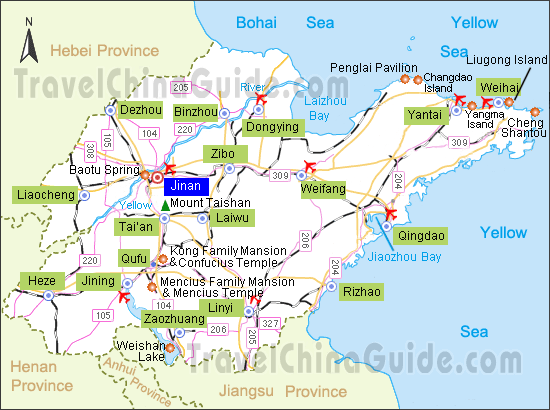 Jinan Map - China