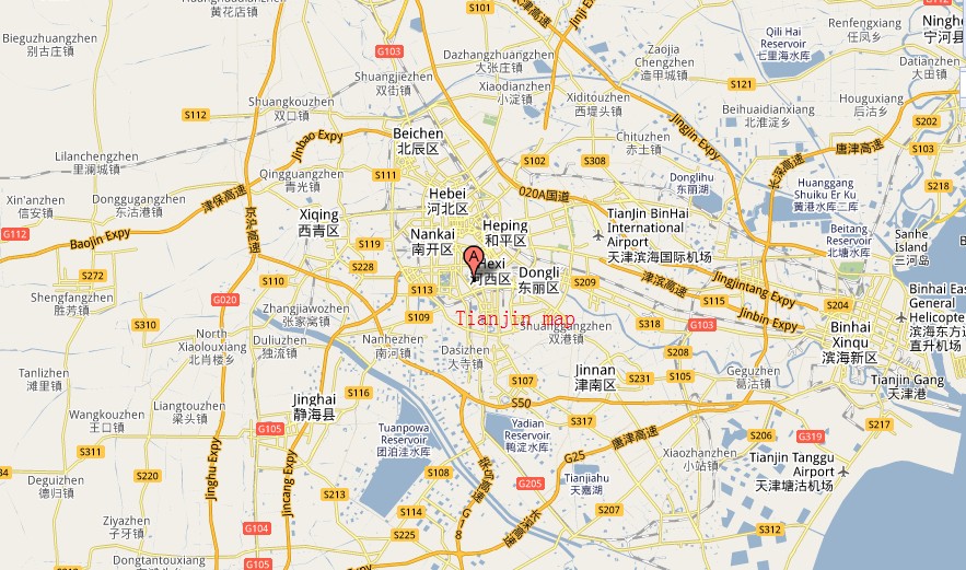 Tianjin Map - China