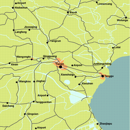 Tianjin Map - China