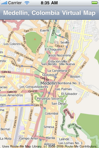 Medellin Map - Colombia