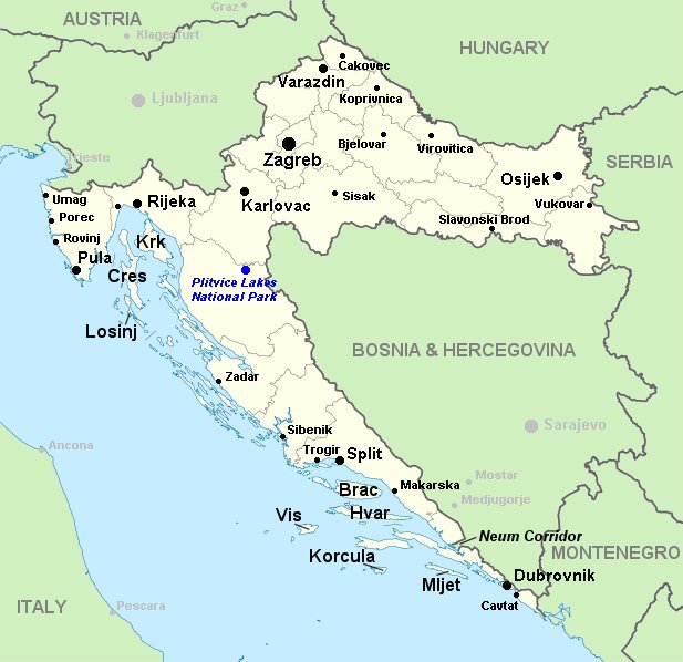 Rijeka Map - Croatia